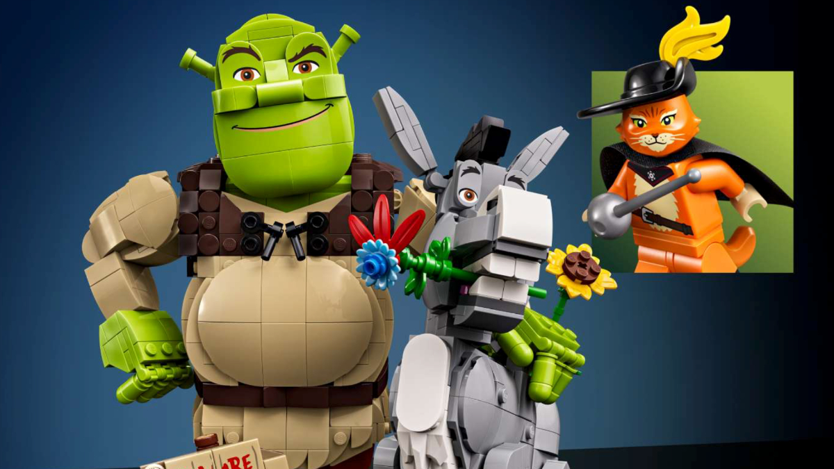 Check out LEGO Shrek, Donkey & Puss in Boots’ Easter eggs