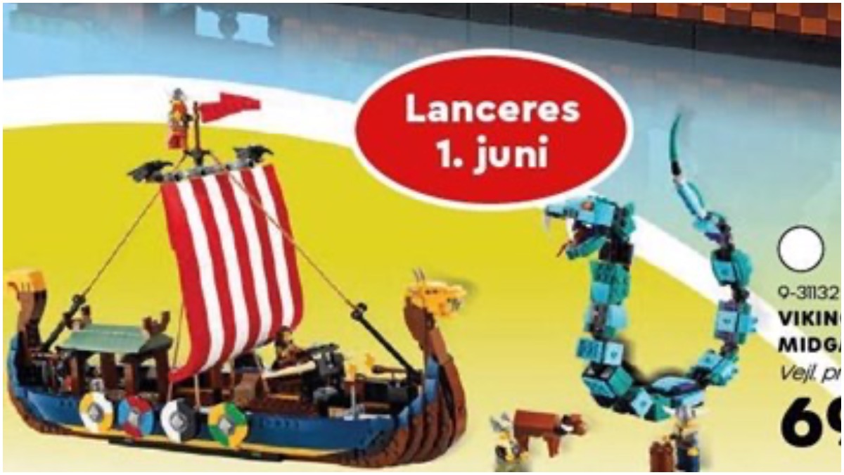 LEGO 31132 Viking Ship with Midgard Serpent listing spotted