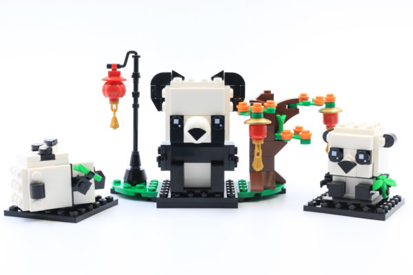 LEGO BrickHeadz 40466 Chinese New Year Pandas review and gallery