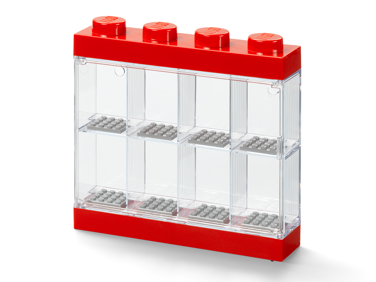 8-Minifigure Display Case Red LEGO Set, Deals & Reviews