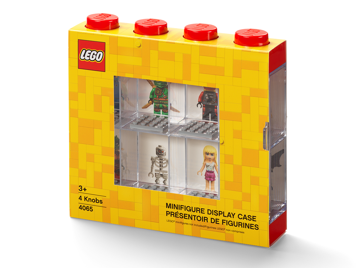 8-Minifigure Display Case Red LEGO Set, Deals & Reviews