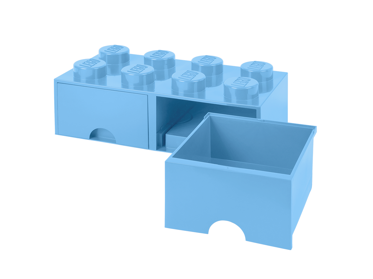 5006311 8-Stud Brick Drawer Light Blue LEGO Set