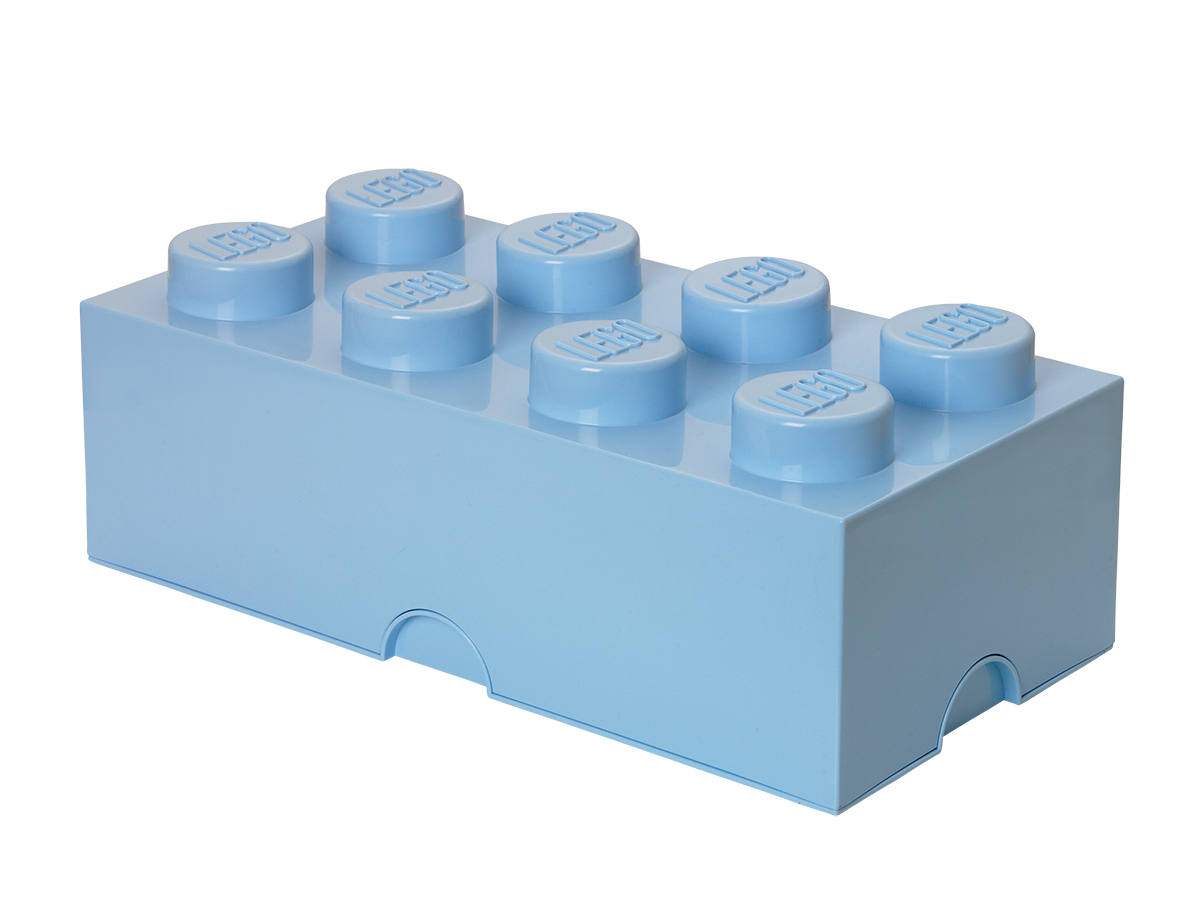 8-Stud Storage Brick Light Blue LEGO Set, Deals & Reviews