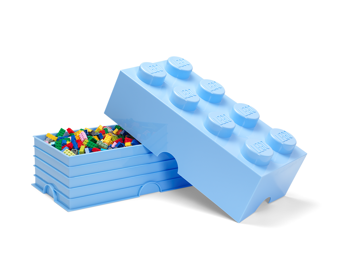 8-Stud Storage Brick Light Blue LEGO Set, Deals & Reviews
