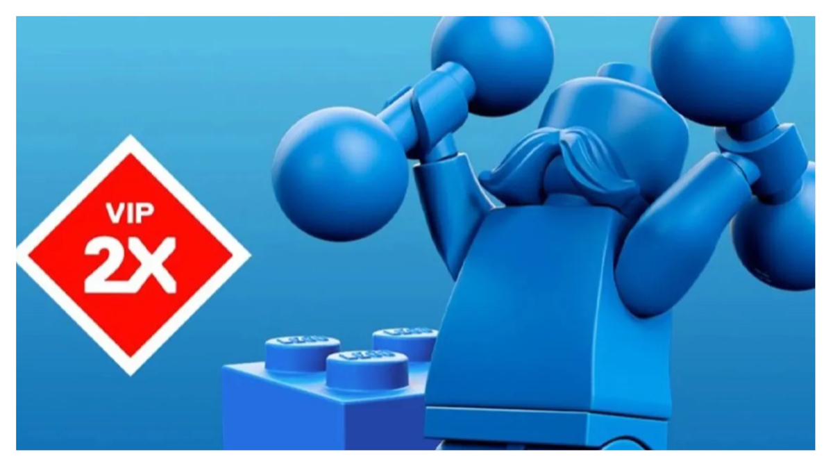 Earn double VIP points all week from today at LEGO.com