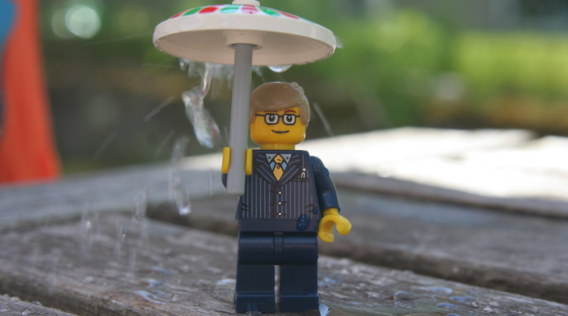 Brick Pic of the Day: Just a spot of rain in the Summer