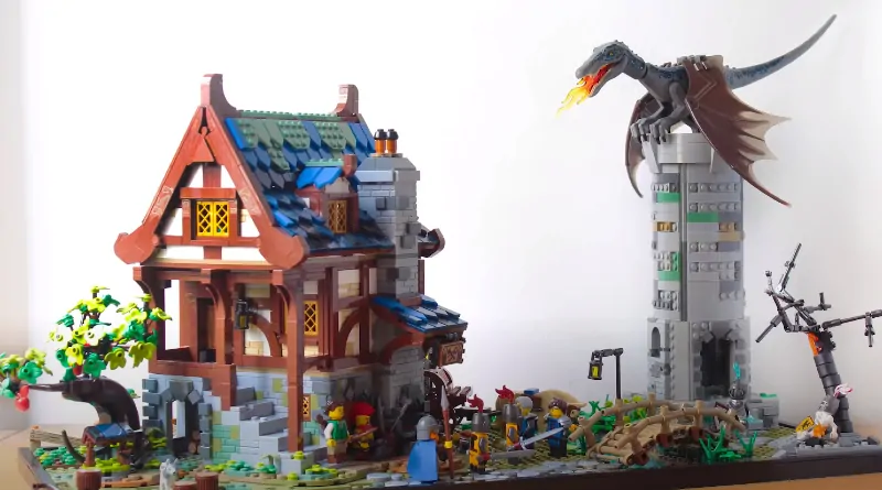 Expand LEGO Ideas 21325 Medieval Blacksmith with this fantastical addition