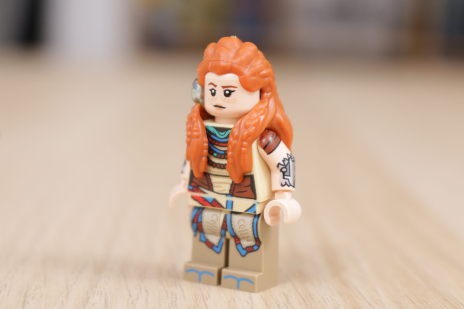 New LEGO Horizon minifigure spotted with physical prints and piece