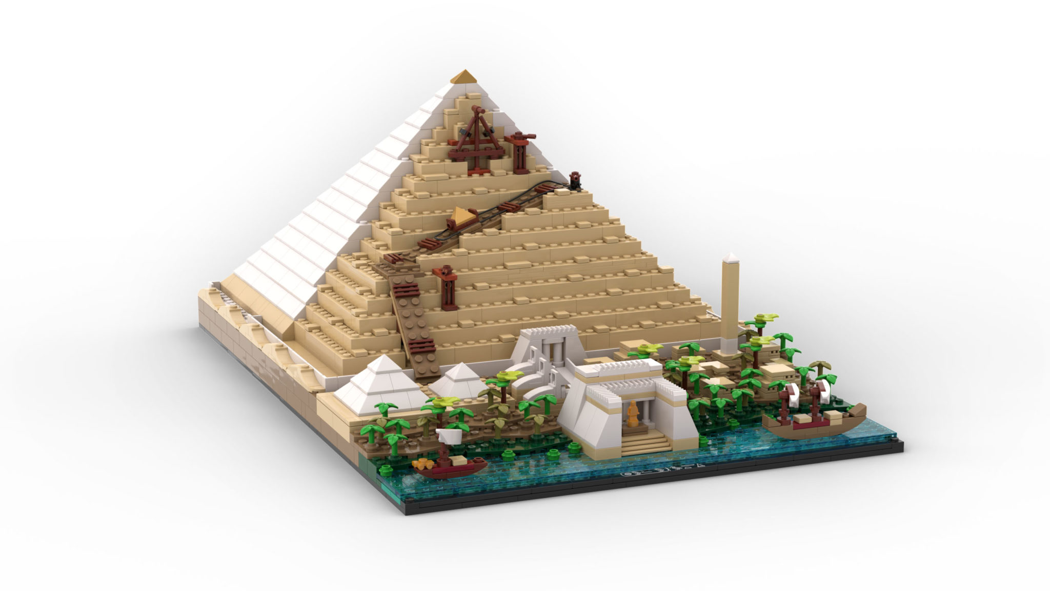 Build a complete LEGO Great Pyramid of Giza with one set