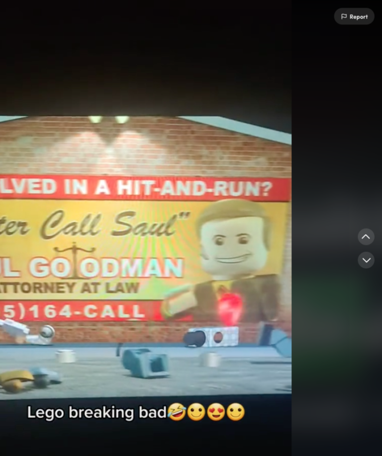 TikTok user LEGO Breaking Bad and Red Dead video games