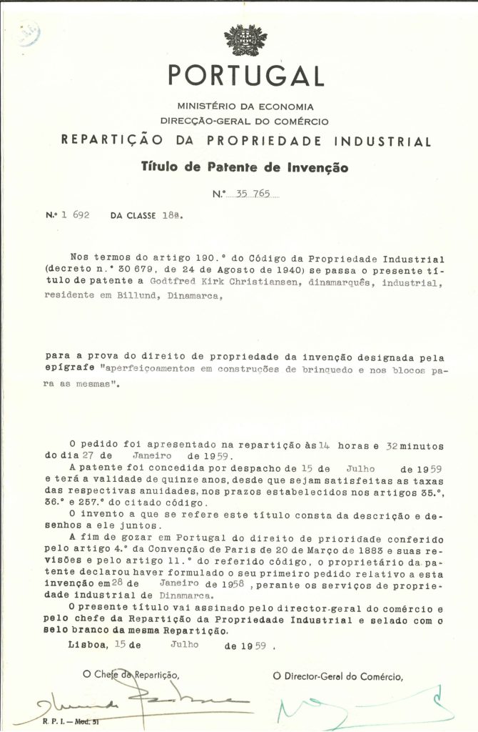 Celebrate International LEGO Day with these original brick patents