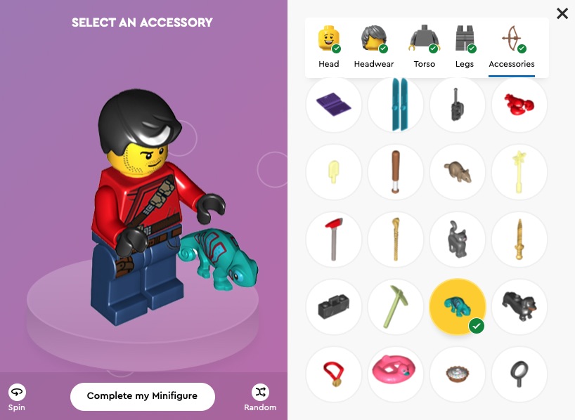 Updated LEGO Build a Minifigure experience now available