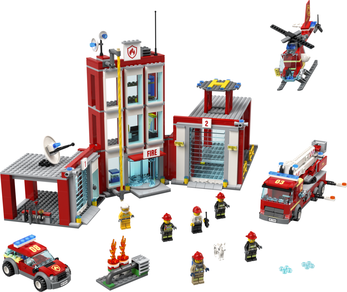 Two brand new resized LEGO CITY Fire Station sets revealed