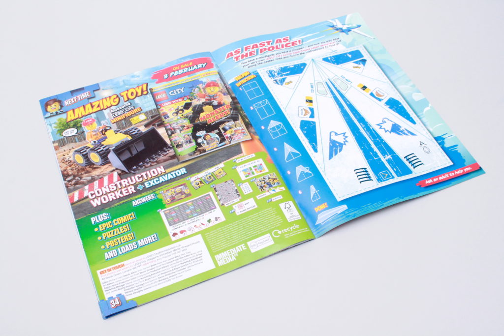 Next month's LEGO CITY magazine includes a free construction worker ...