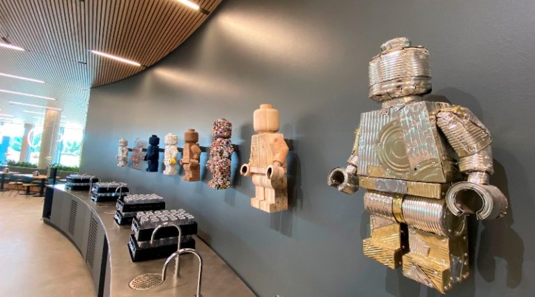 Plastic waste from LEGO production recycled into Campus furniture