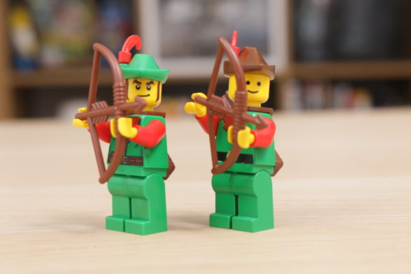 Comparing LEGO Forestmen minifigures new and old