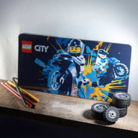 LEGO City Tin Sign now available from VIP Rewards Centre