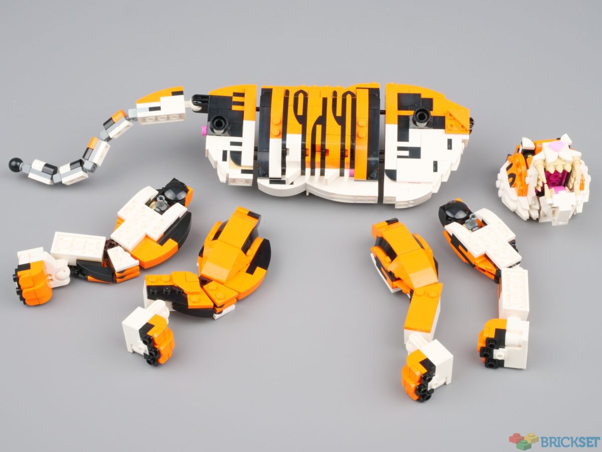 First look at LEGO Creator 31129 Majestic Tiger 2022 set
