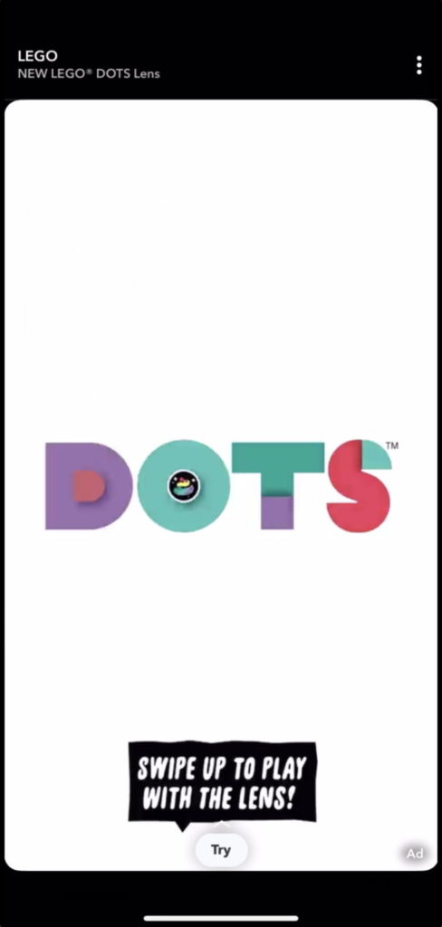LEGO DOTS brings customisable lens to Snapchat