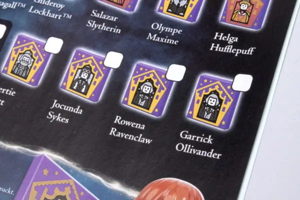 LEGO Harry Potter Collectible Wizard Cards checklist