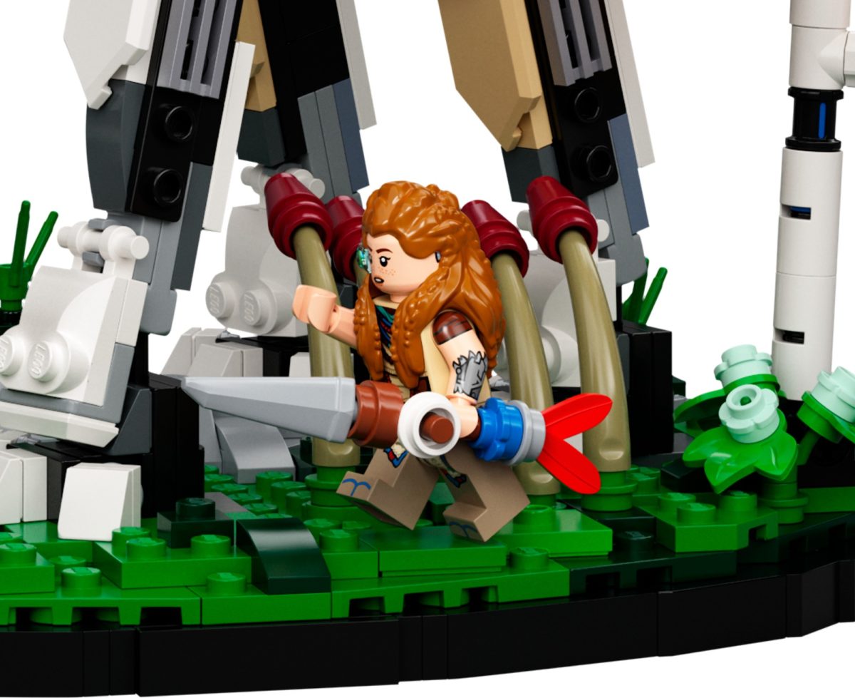 Take a closer look at LEGO Aloy from Horizon Forbidden West