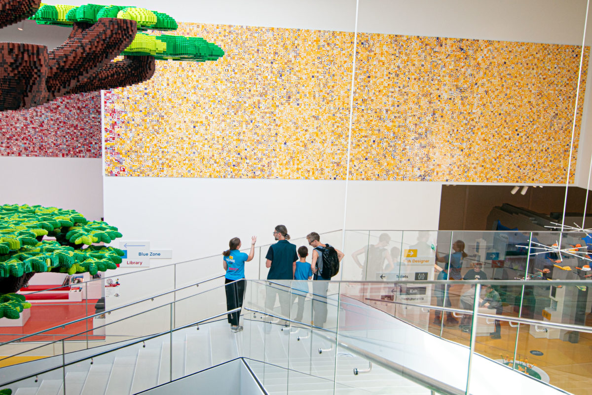 The giant LEGO House murals made for LEGO CON are finished