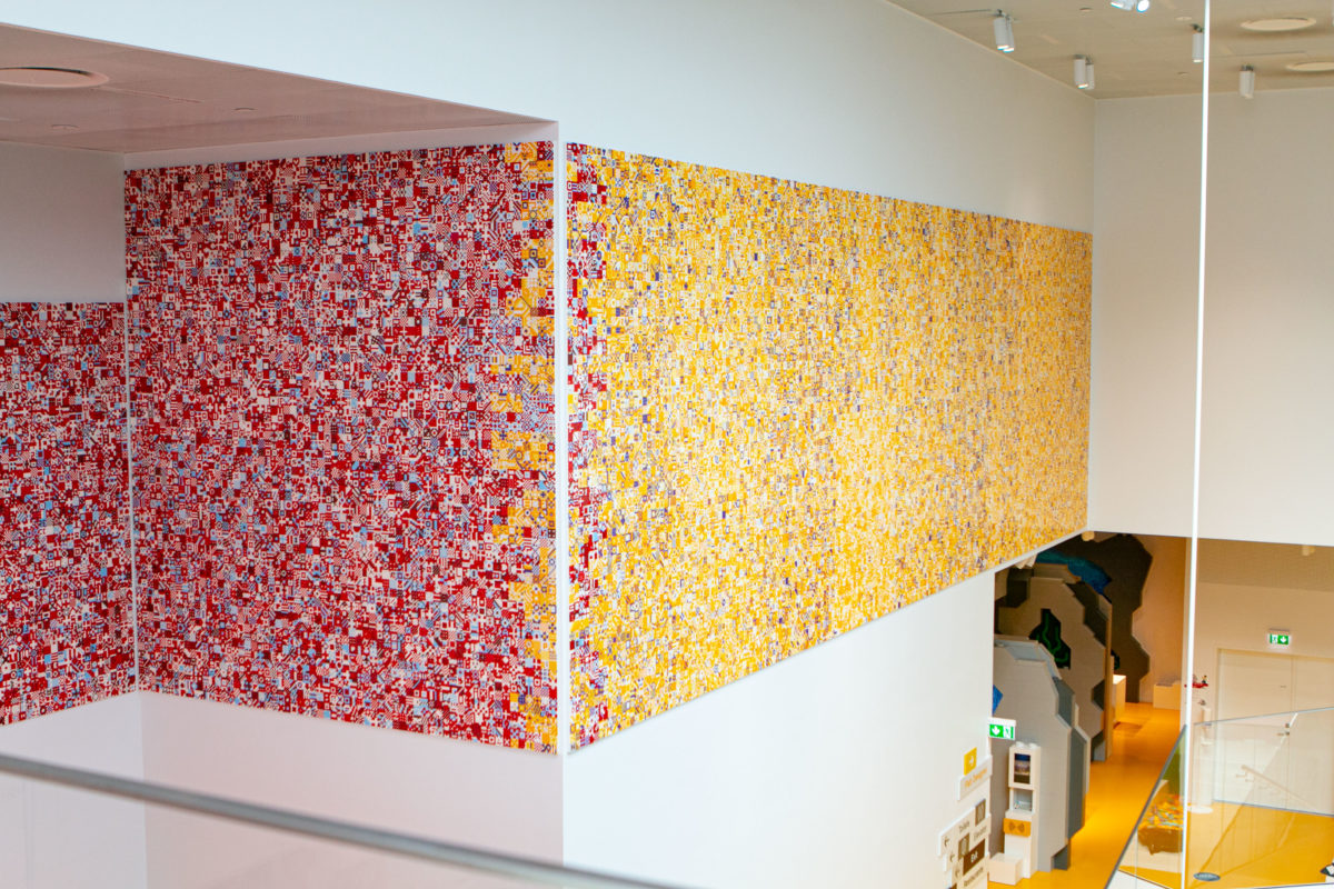 The giant LEGO House murals made for LEGO CON are finished