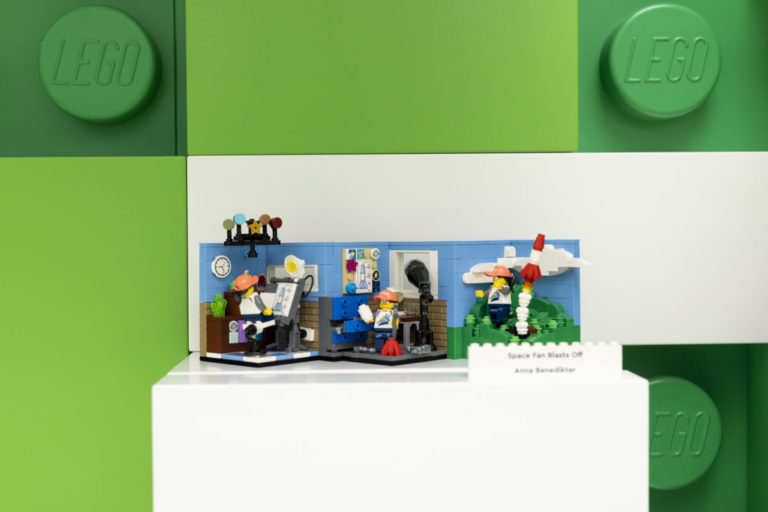 All fan-made LEGO Ideas models displayed in the LEGO House