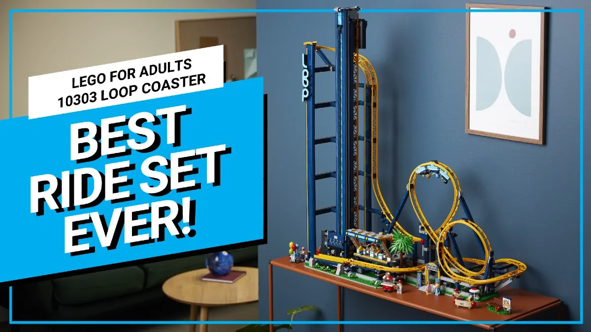 Watch: LEGO ICONS 10303 Loop Coaster enters the Fairground Collection