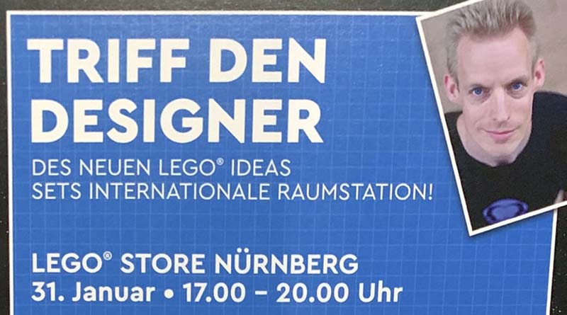 LEGO Ideas 21321 International Space Station fan designer signing ...