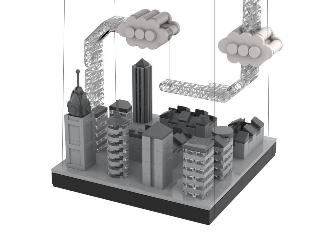 Floating tensegrity project reaches the LEGO Ideas review stage