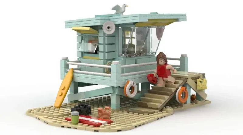 LEGO Ideas is off to the beach as a lifeguard shack surfs to 10K supporters