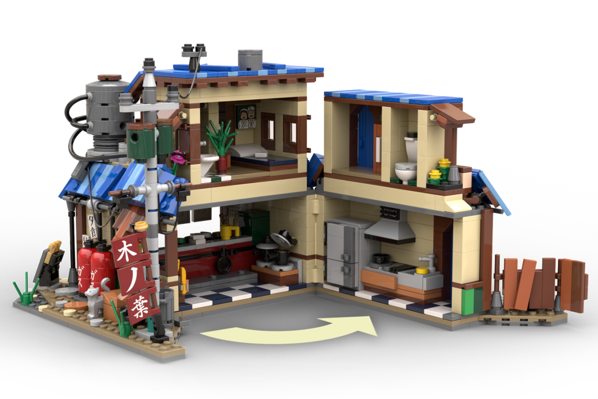 Third time lucky for LEGO Naruto ramen restaurant on LEGO Ideas