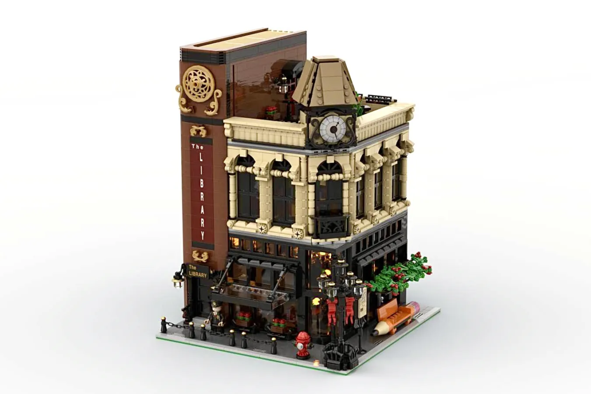 ‘The Library’ modular building reaches 10K on LEGO Ideas