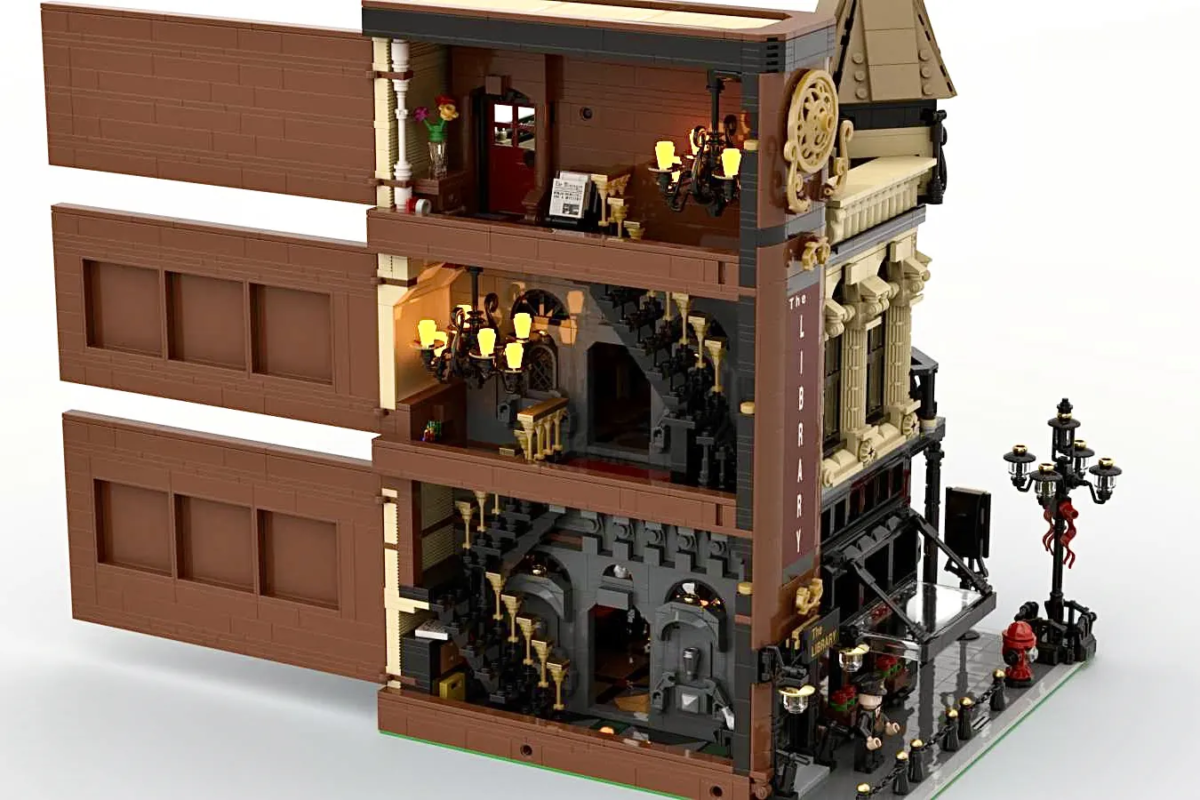 ‘The Library’ modular building reaches 10K on LEGO Ideas