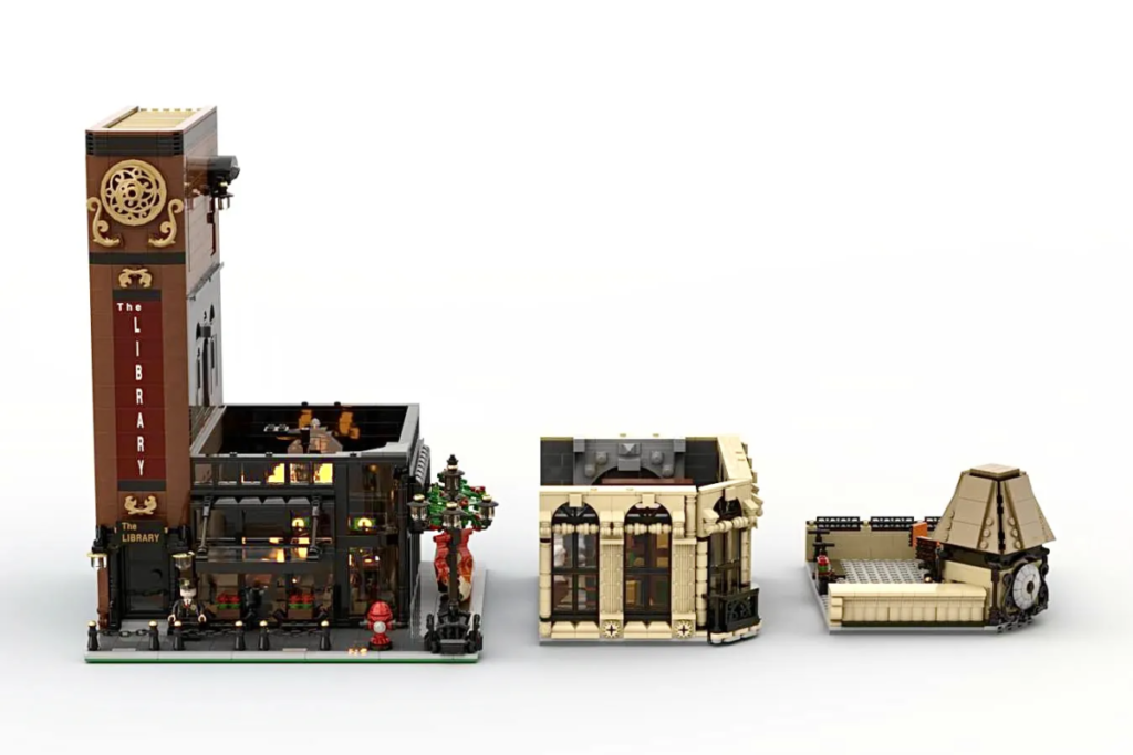 ‘The Library’ modular building reaches 10K on LEGO Ideas