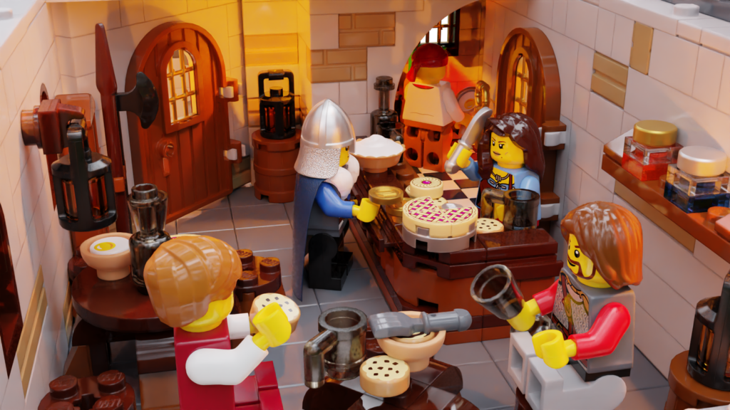 LEGO Ideas Medieval Blacksmith meets Winter Village in new 10K tavern ...