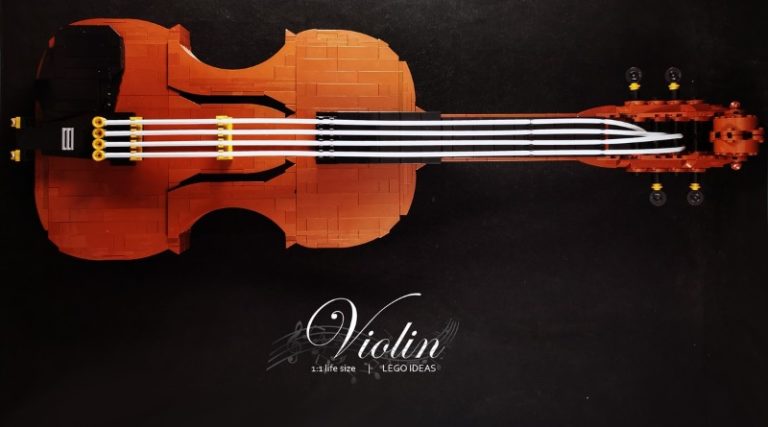 Brick-built violin fiddles its way to 10,000 votes on LEGO Ideas