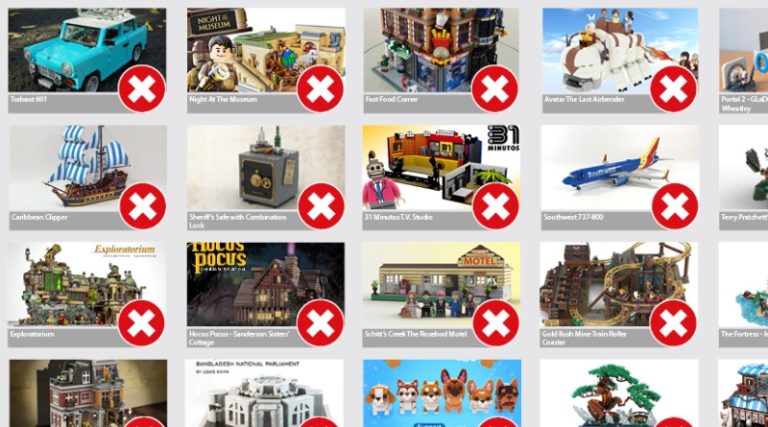 34 LEGO Ideas projects rejected in record-breaking review stage