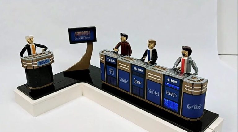 LEGO fan creates a moving Jeopardy! model as tribute to host