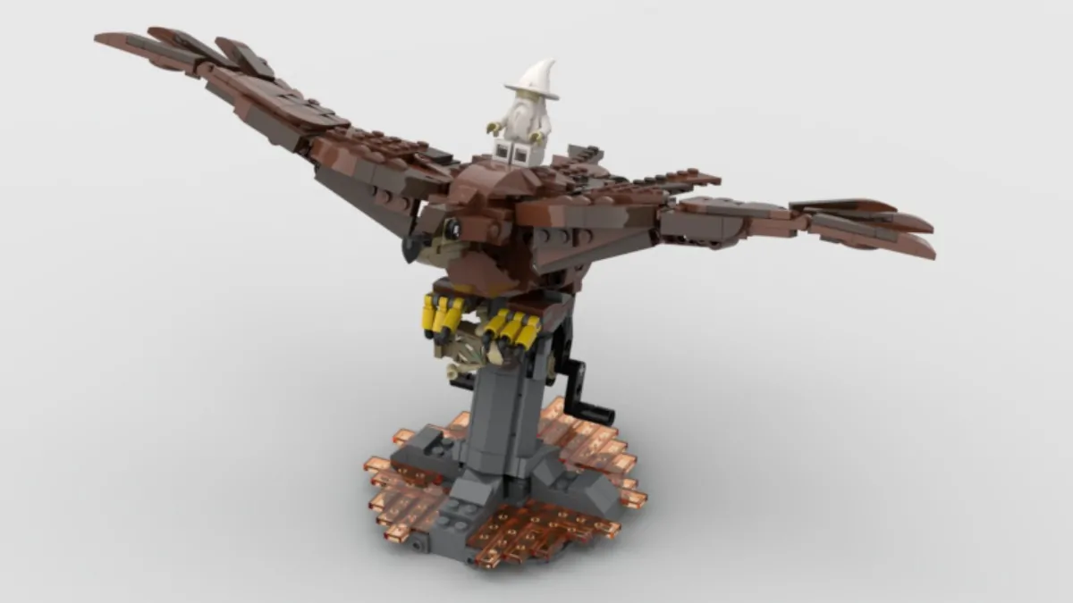 Turn LEGO Harry Potter 76394 Fawkes to LOTR's Great Eagle