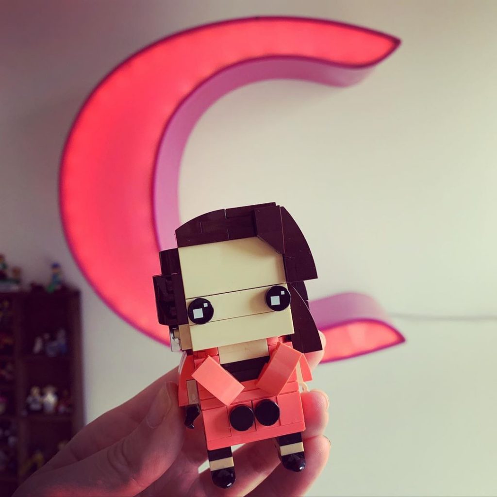 LEGO MASTERS judge Amy Corbett recreates her outfits as BrickHeadz builds