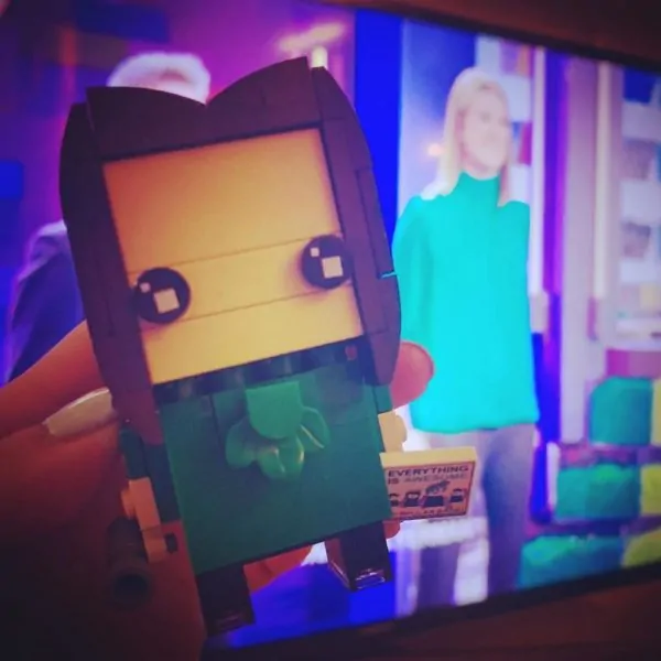 LEGO MASTERS judge Amy Corbett recreates her outfits as BrickHeadz builds