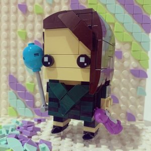 LEGO MASTERS judge Amy Corbett recreates her outfits as BrickHeadz builds
