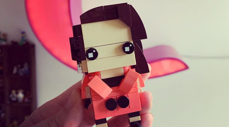 LEGO MASTERS judge Amy Corbett recreates her outfits as BrickHeadz builds
