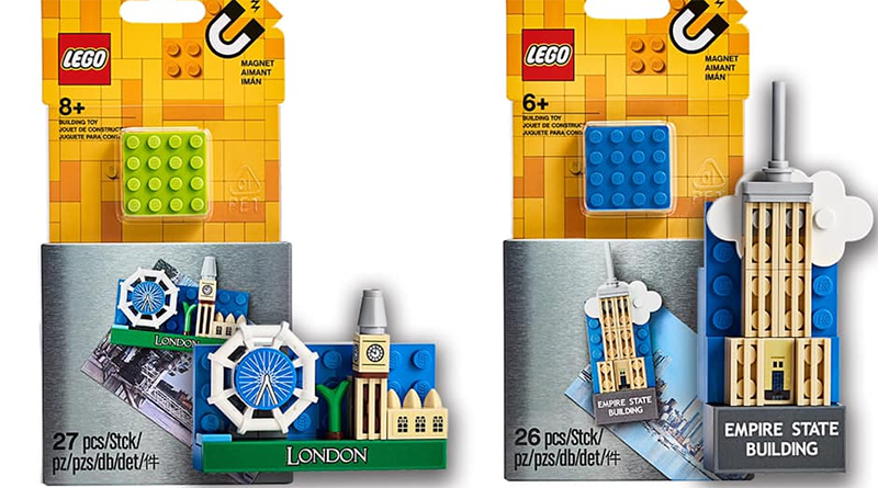 New LEGO London and New York magnets revealed