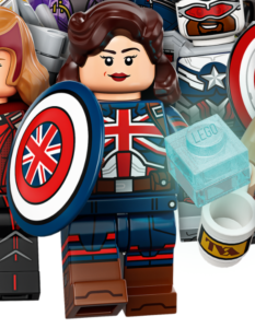 Comparing the LEGO Marvel Captain Carter minifigures