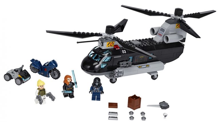LEGO Marvel 76162 Black Widow's Helicopter Chase revealed