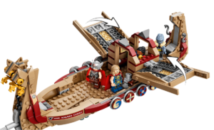 LEGO Marvel 76208 The Goat Boat picture shows side profile