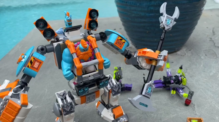 Get a closer look at LEGO Monkie Kid 80025 Sandy's Power Loader Mech